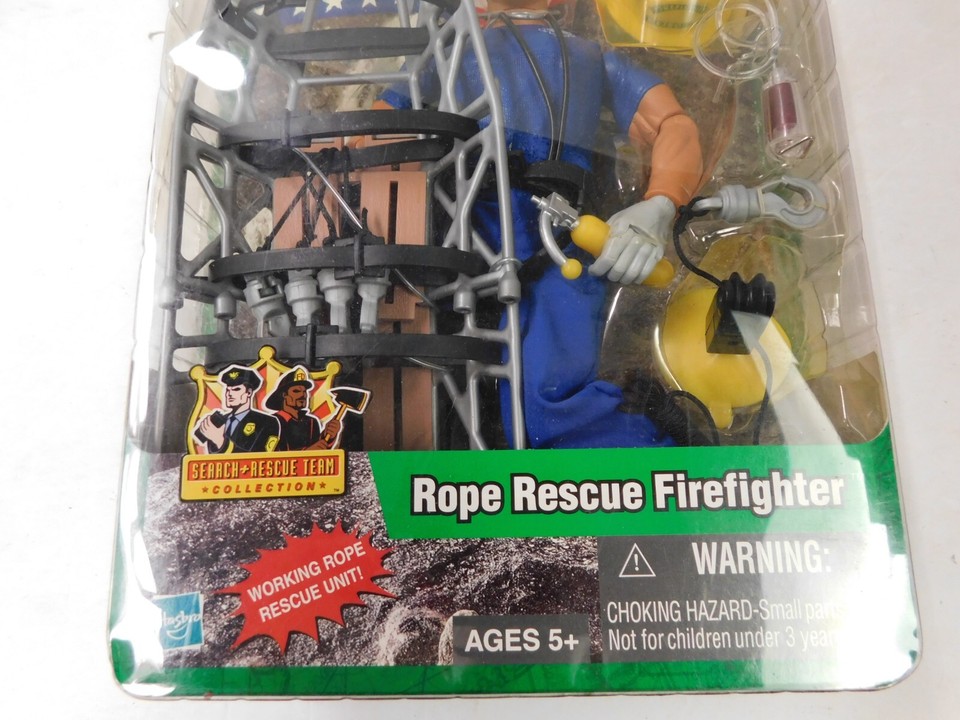2003 HASBRO GI JOE ROPE RESCUE FIREFIGHTER RESCUE TEAM, NICE | eBay