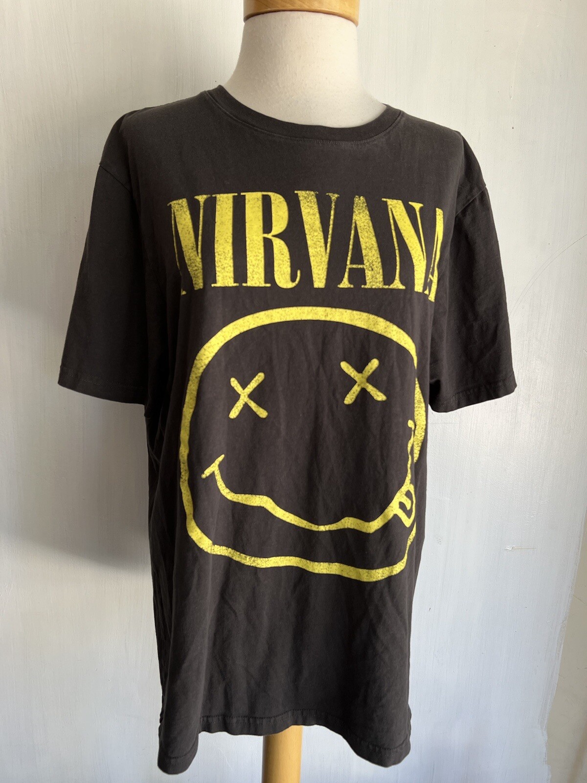 NIRVANA (2021) Official Smiley Face Band Logo Cotton … - Gem