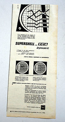 PUBBLICITA' 1957 SHELL SUPERSHELL BENZINA RITAGLIO GIORNALE vintage | eBay