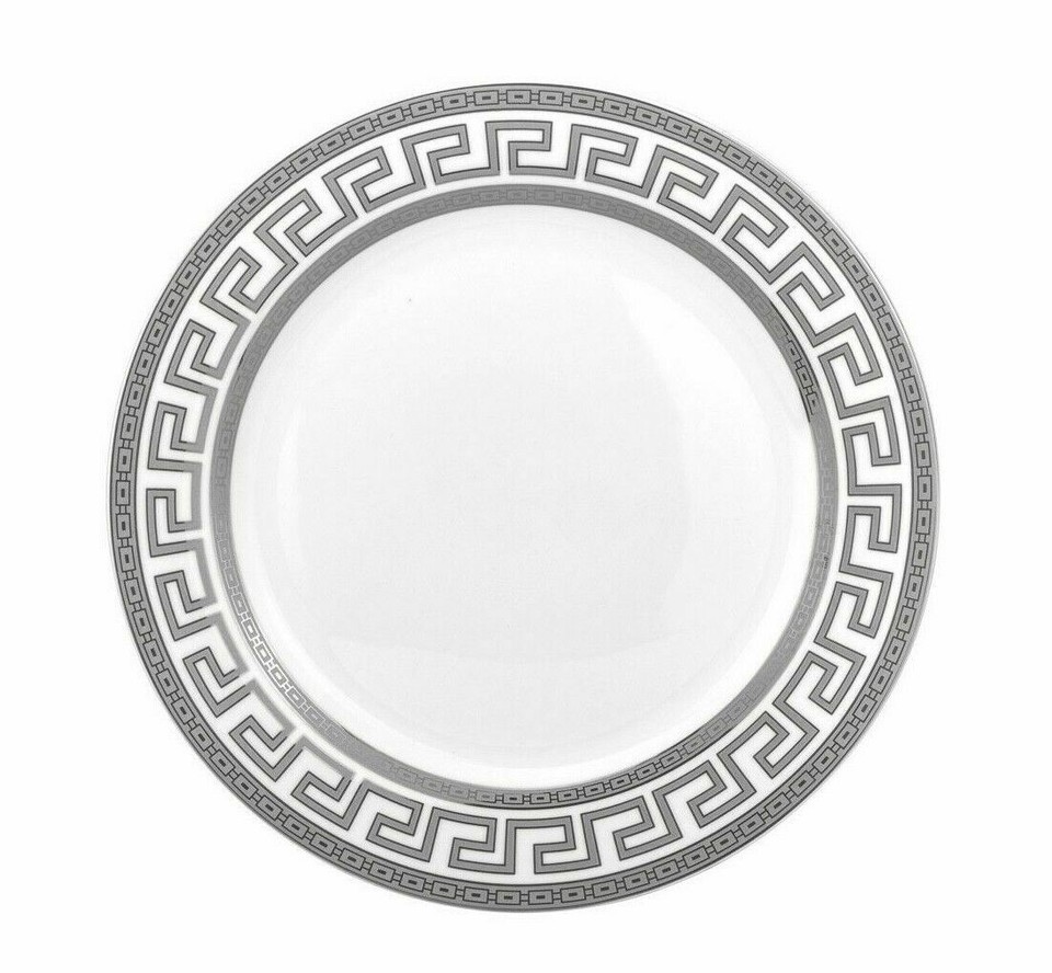 20 Piece Platinum Greek Key Bone China Dinner Serving Dish Set for 4 ...