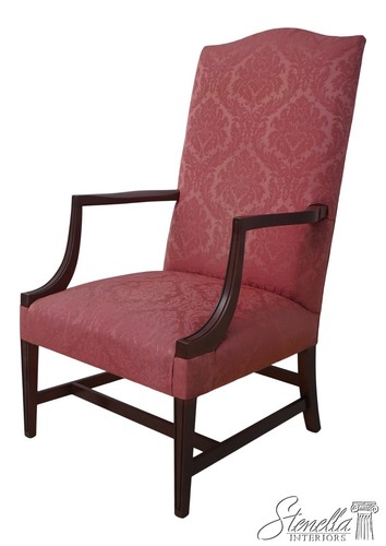 68788: Federal Style Vintage Mahogany Lolling Library Chair | eBay