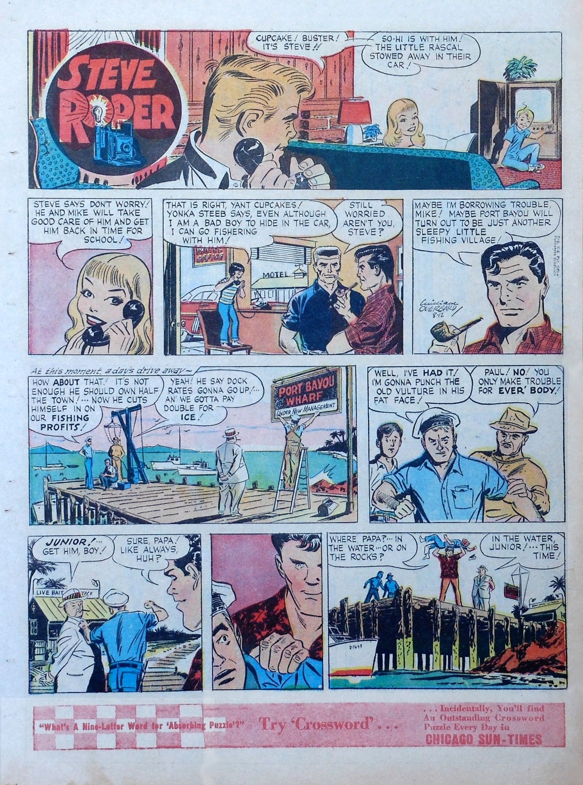 Steve Roper & Mike Nomad by Overgard - full tab page Sunday comic, Aug ...