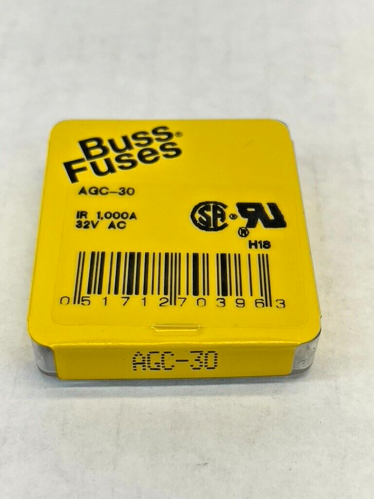 30 Amp Bussman AGC30 Inline Glass Fast Blow automotive fuse NOS - Pack of 5 | eBay