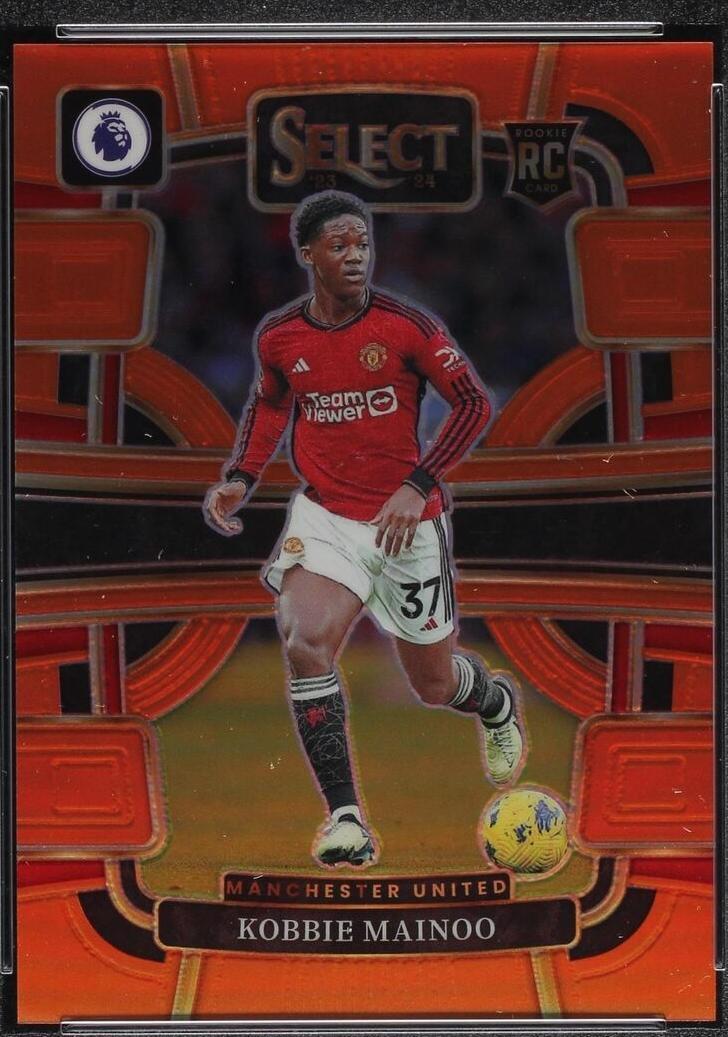 2023-24 Panini Select Premier League - Terrace Kobbie Mainoo #70 Orange ...