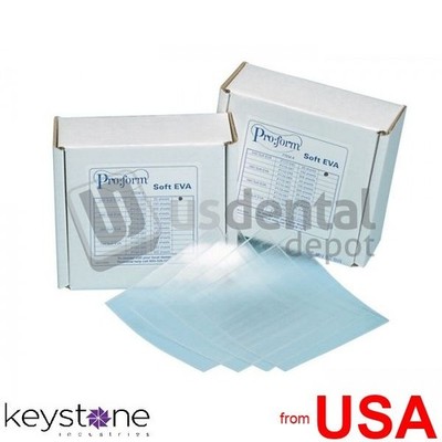 PRO-FORM .060 Soft EVA Tray Material 5x5in 300pk. Soft, CLEAR, #9 034 ...