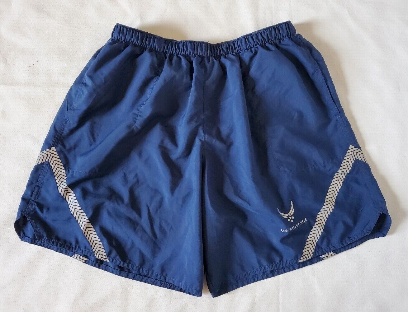USAF PT Shorts Trunks (Many Sizes) Physical Training IPTU Blue Lined ...