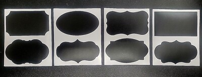Blank Chalkboard Labels For Use With Chalk Markers | eBay