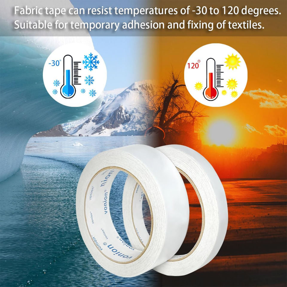 Double Sided Sticky Fabric Tape, Double Sided Sewing Tape, Adhesive ...