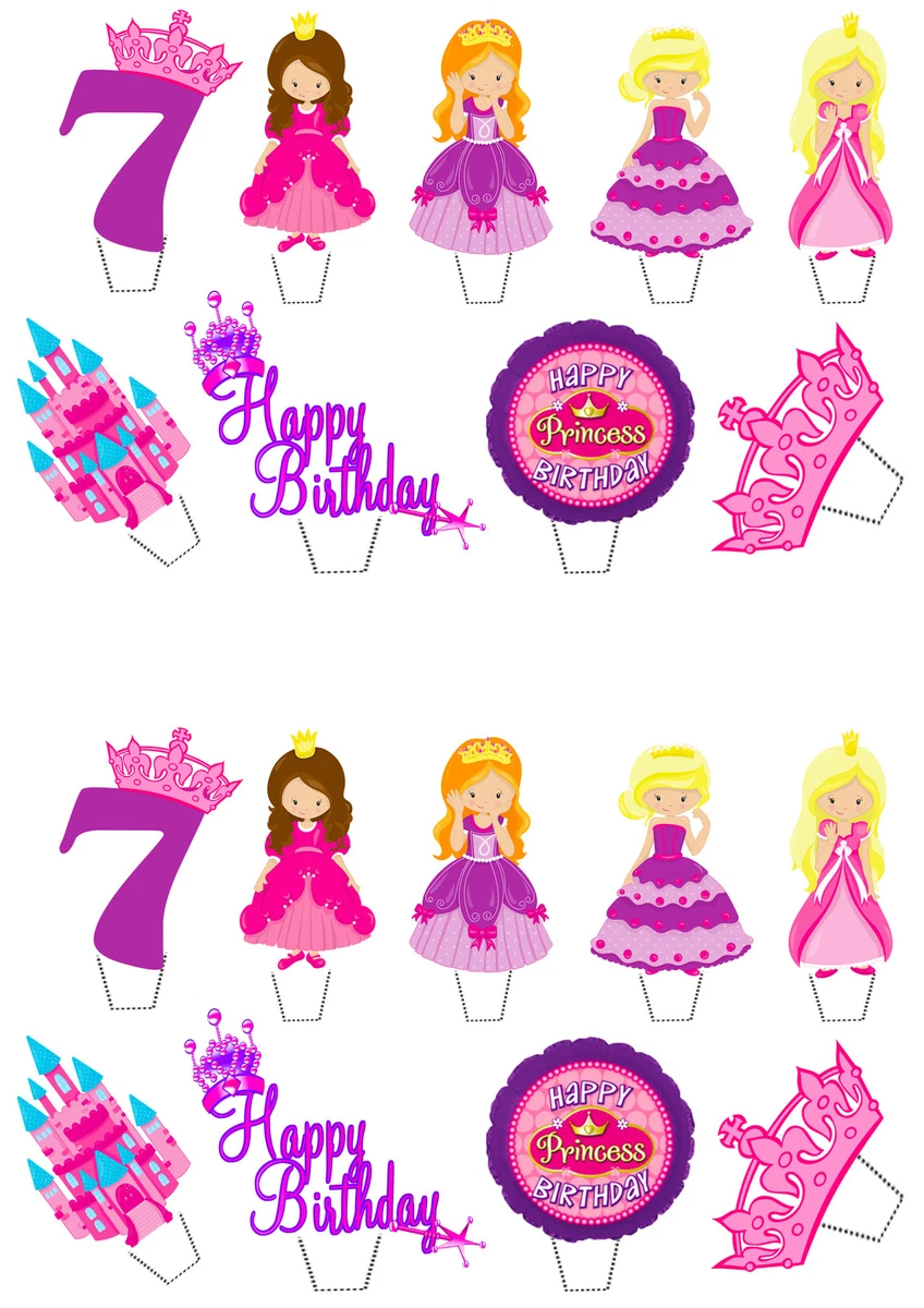 7th Birthday Princess Cake