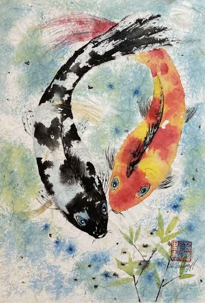 Chinese Koi Fish Painting