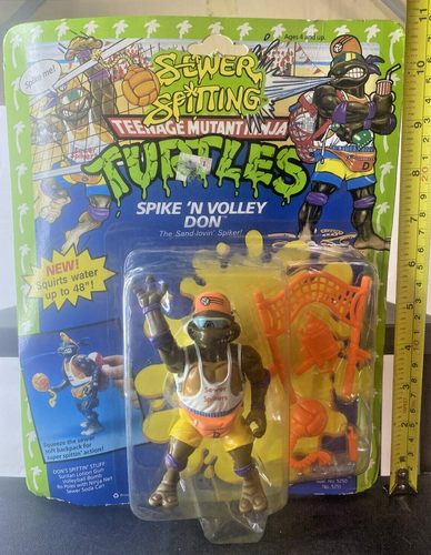 TMNT SPIKE N VOLLY DON MOC ASIS DAMAGED PACKAGING SEE PHOTOS 1992 SEWER ...