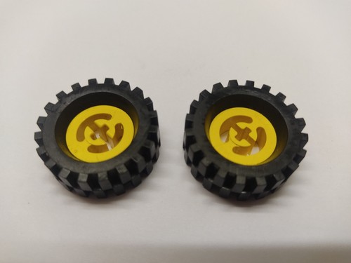 LEGO Roues Jaune ¤ 3482+2346 ¤ Yellow Wheels (Rims + Tire) ¤ Choose Qt ...