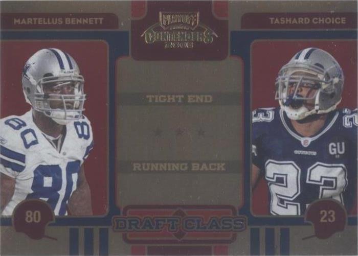 2008 Playoff Contenders - Draft Class Martellus Bennett, Tashard Choice ...