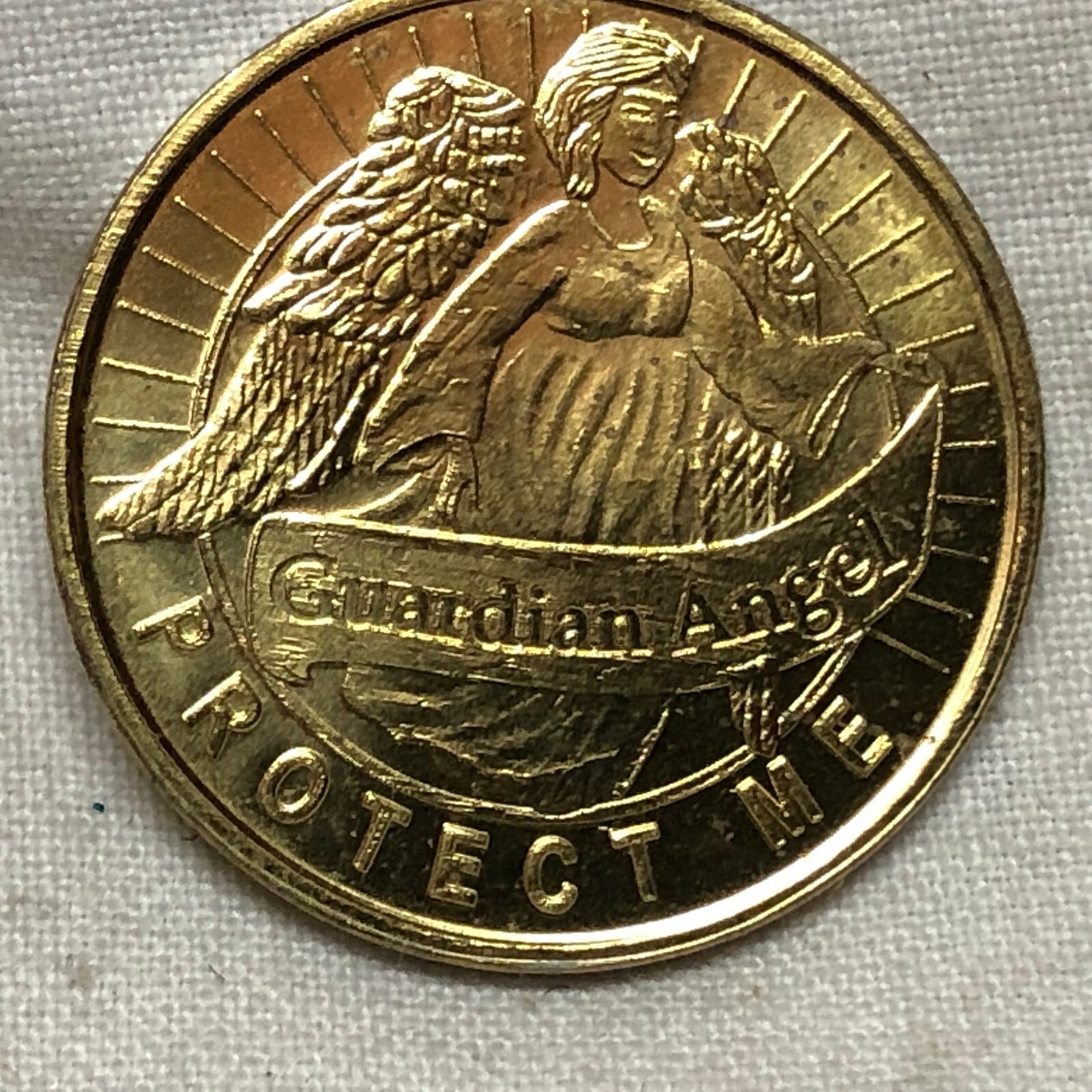 Religious Guardian Angel Pocket Token | eBay