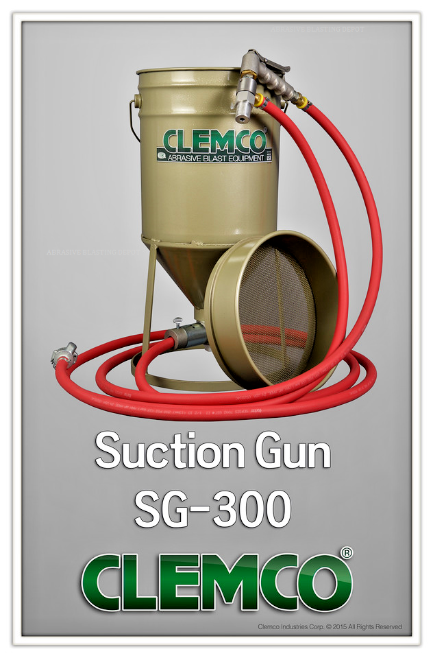 Powerful Suction Sandblaster, Portable Sandblasting Gun with Hopper, SG ...