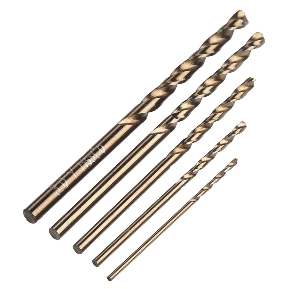 Premium Drill Bit Set for Stainless Steel 1mm 1 5mm 2mm 2 5mm 3mm (5pcs ...
