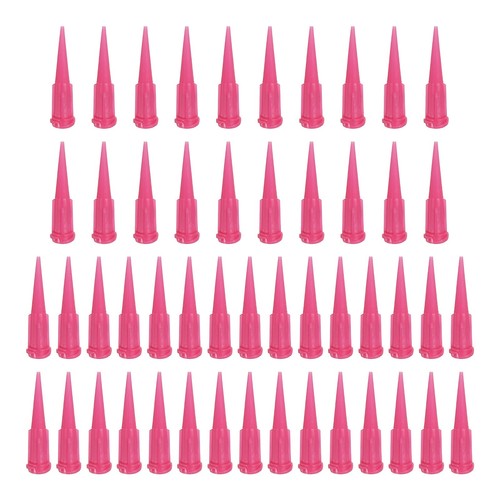 50 Pcs 20G Plastic Blunt Tip Tapered Dispensing Needle for Glue, Pink ...