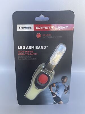 Perfect Fitness LED Safety Arm Band - Clear Helps Improve Visibility ...