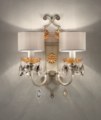 Classic Design Wall Sconce In Crystal With Shades MS-168 | eBay