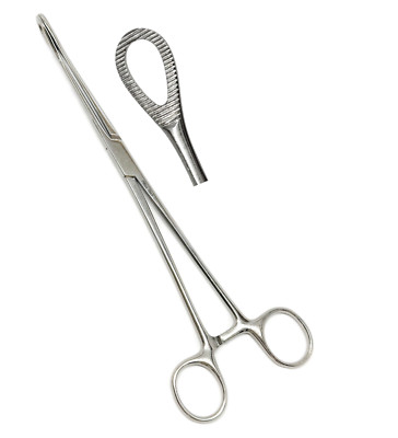 Weck 454-105 FOERSTER Sponge Holding Forceps Straight, Cross Serrated ...
