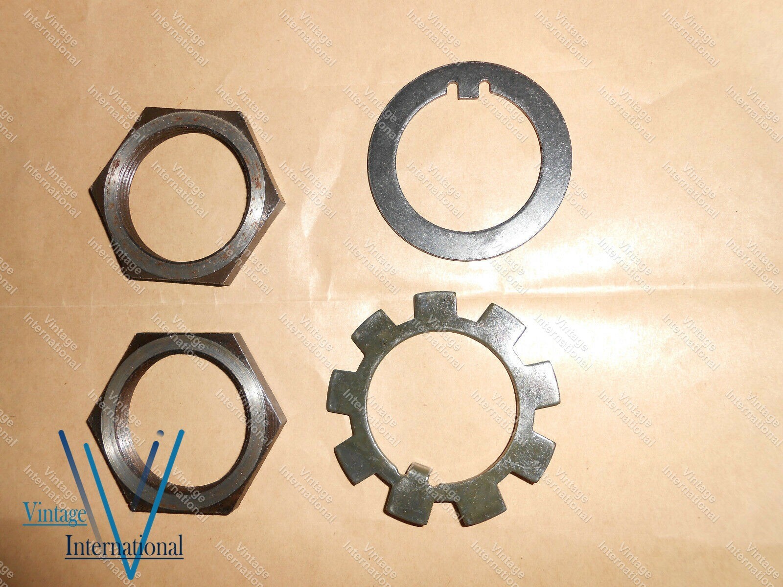 Front Axle Spindle Lock Nut Kit For Jeeps Willys MB GPW CJ2A Cj3A M38 ...