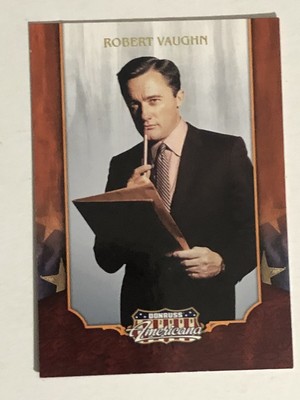 Robert Vaughn Trading Card Donruss Americana 2009 #55 | eBay