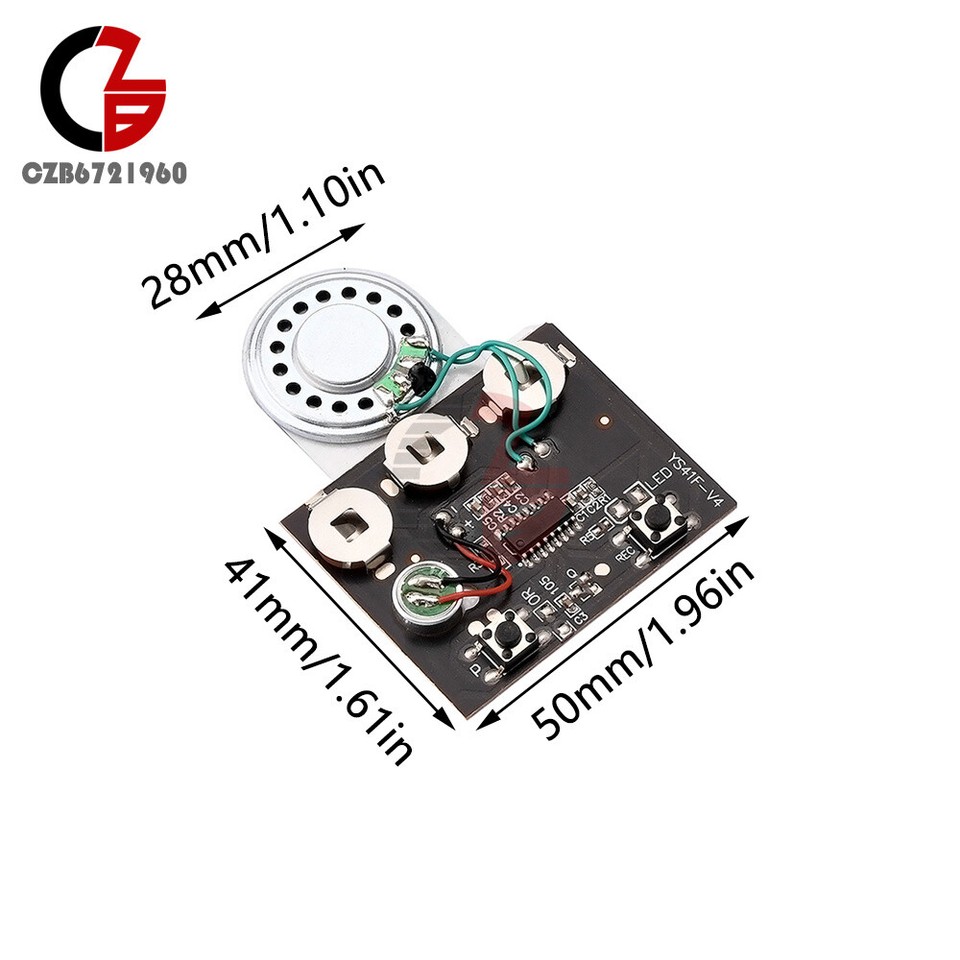 30s Recordable USB Music Sound Voice Recording Player Chip Module DIY ...