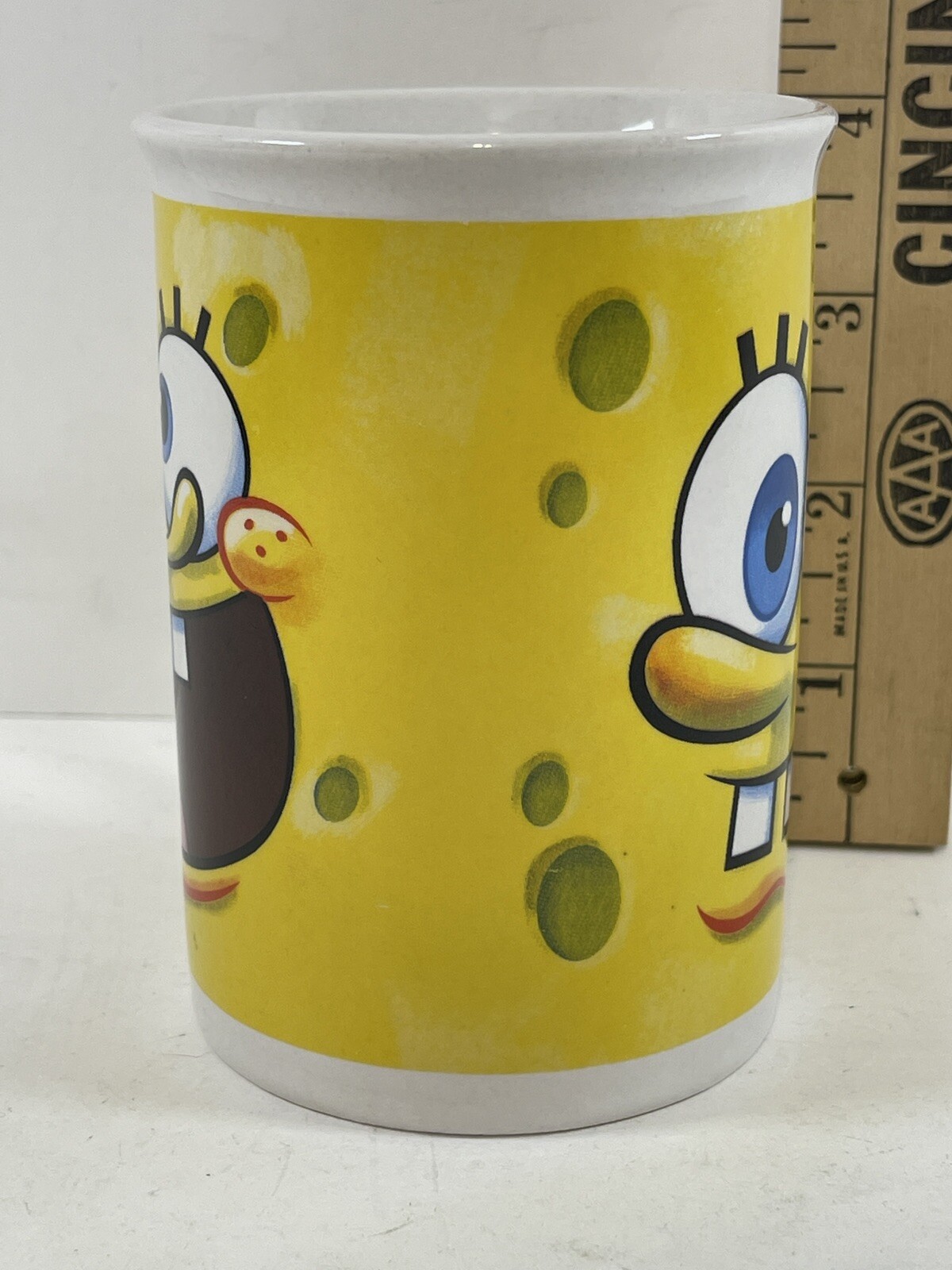 SpongeBob SquarePants Coffee Mug Tea Cup w/ 2 Faces 2012 Viacom ...