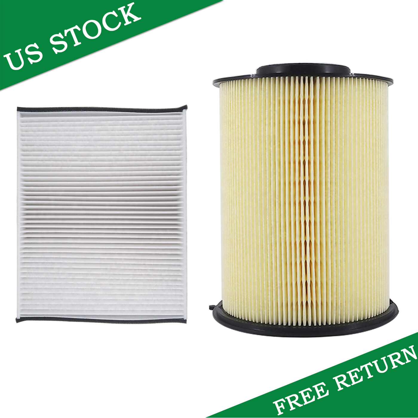 1 Set of Engine Air Filter & Cabin Air Filter Fit For Ford Lincoln ...