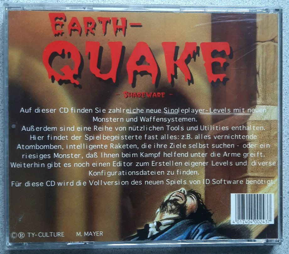 RARE Earth Quake Shareware Inoffizielle Sammlung von ADD-ON's für Quake ...