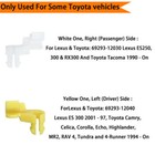 24PCS Car Nylon Rivets Door Lock Rod Clips 5mm Rod Size Push Clip ...