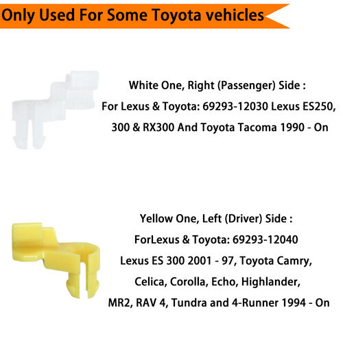 24PCS Car Nylon Rivets Door Lock Rod Clips 5mm Rod Size Push Clip ...