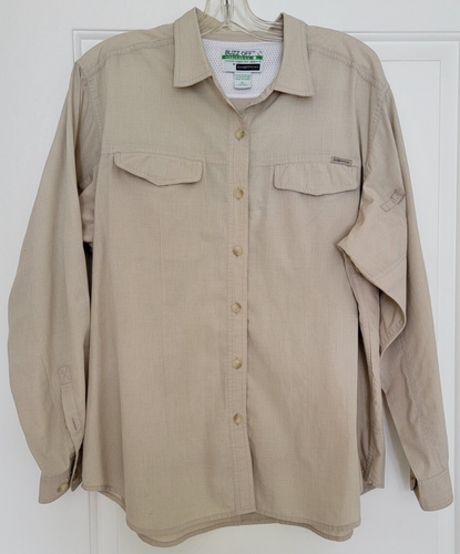 EXOFFICIO BUZZ OFF XL Women Khaki Long Sleeve Shirt | eBay