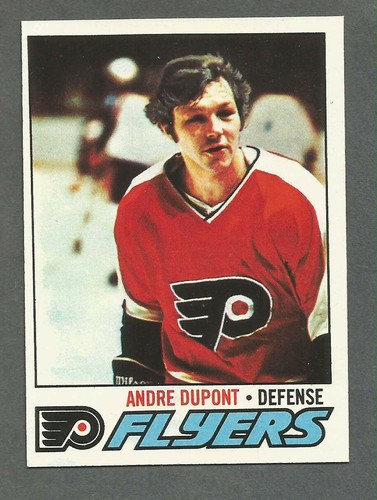 1977-78 Topps Hockey Andre Moose Dupont #164 Philadelphia Flyers NM/MT ...