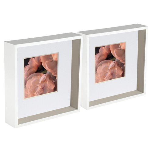 5pc 10 x 10 3D Box Frame Photo Picture Deep Display Shadow 6 x 6 Mount ...