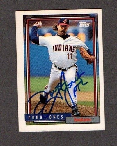 Doug Jones 1992 Topps authentic autographed card Indians | eBay