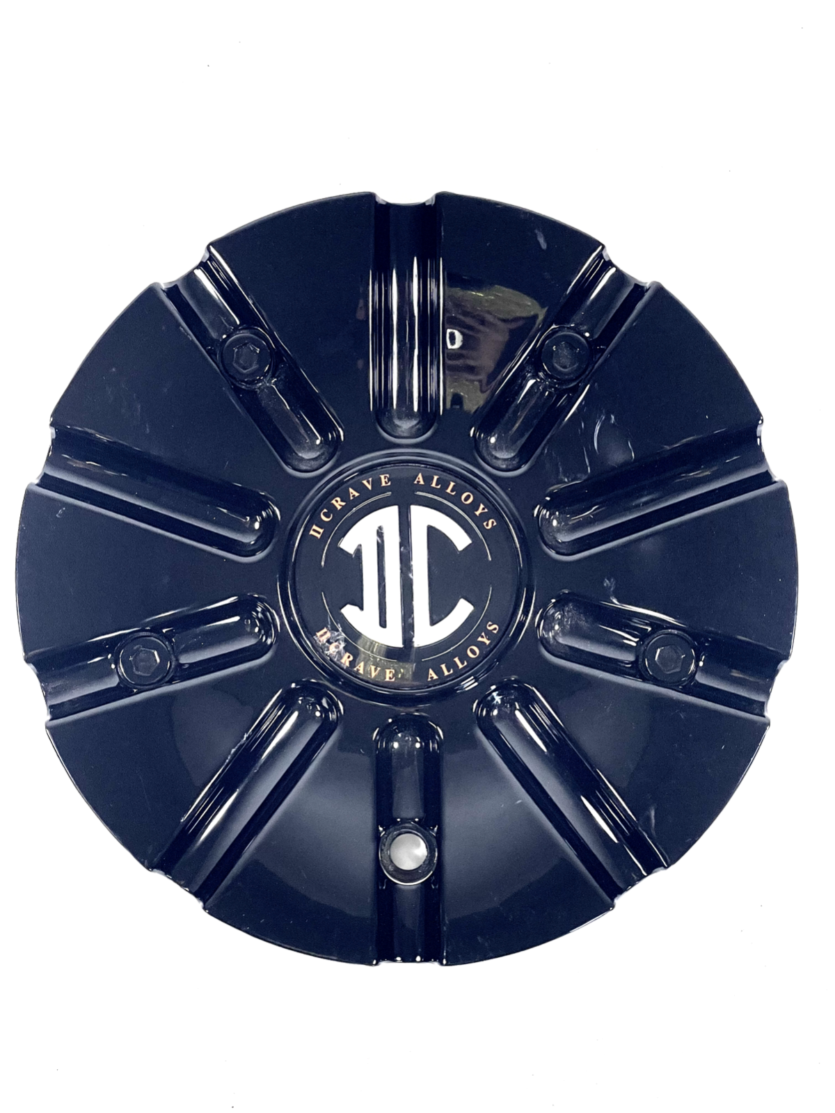 2 Crave Wheels Gloss Black Wheel Rim Center Cap # 22-10205-3-cap (1 CAP ...