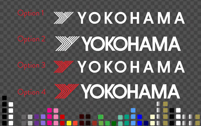 Yokohama Sticker Decal Car Racing Window Windshield many sizes colours ...