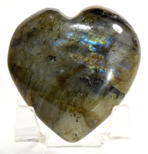 48mm Rainbow Sparkling Labradorite Spectrolite Crystal Mineral Heart ...