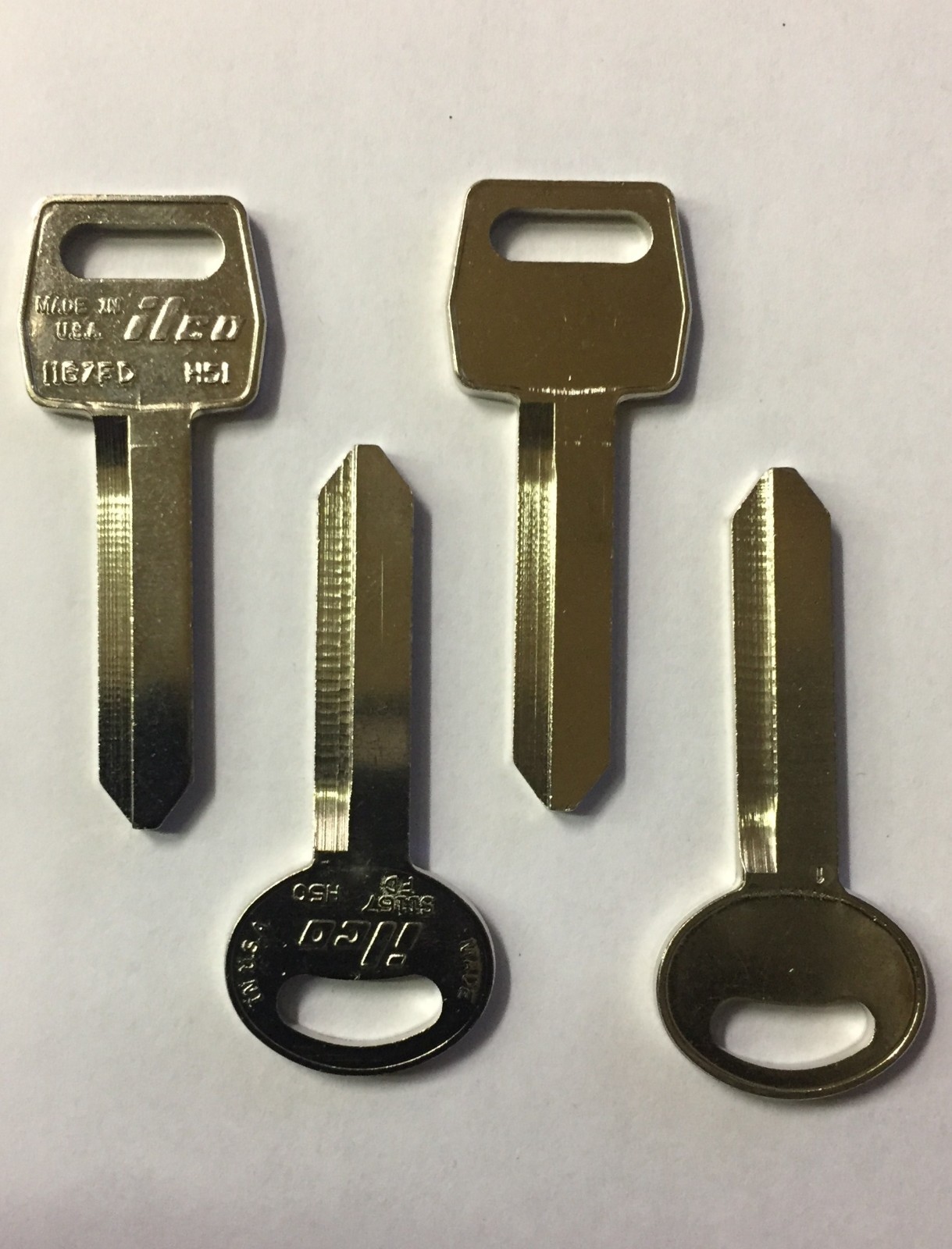 4 ILCO (FORD) Key Blanks S1167FD - (2)H50 & (2)H51 DOOR & TRUNK | eBay