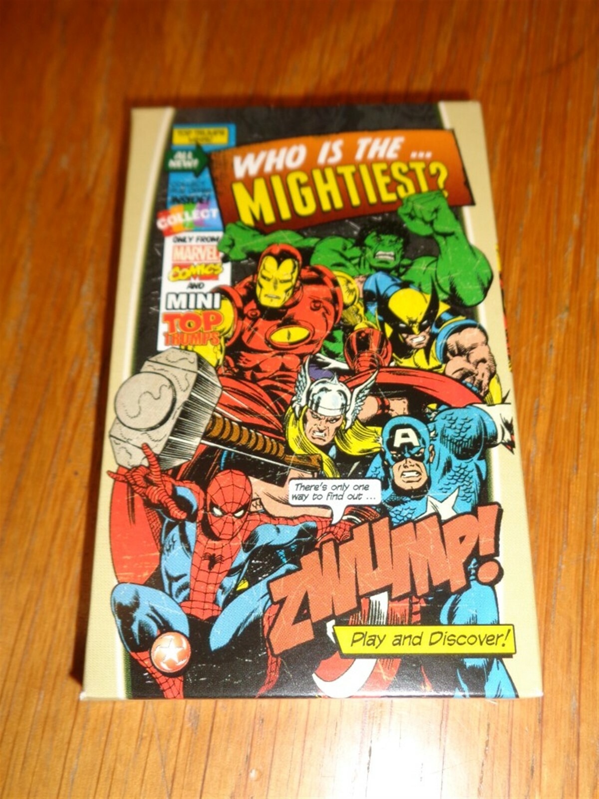 Marvel Vintage Mini Top Trumps Cards Thor Hulk Iron Man Spiderman ...