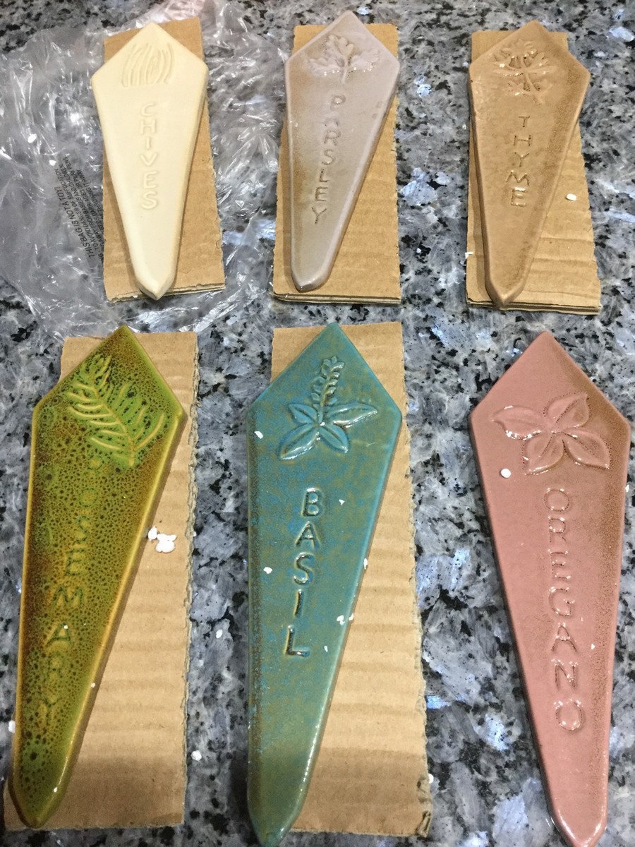 Ceramic Herb Garden Signs