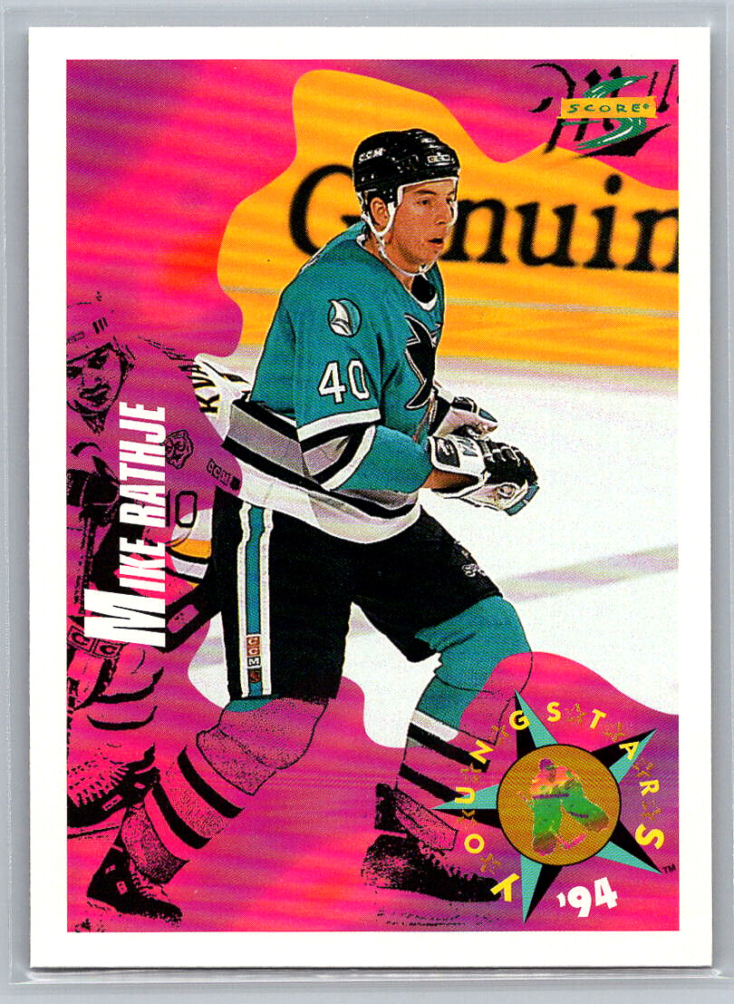# 261 Mike Rathje San Jose Sharks 1994-95 Score | eBay