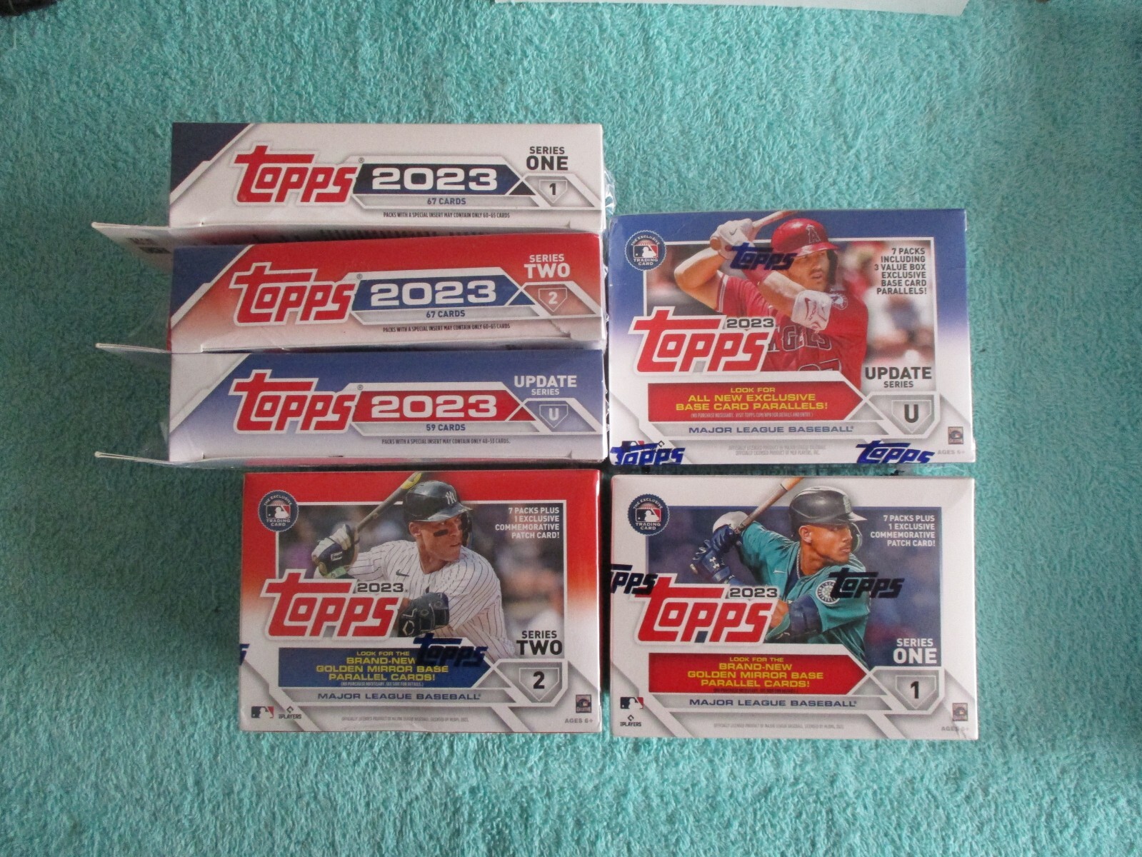 2023 Topps Series 1, 2, Update Series Blaster Boxes Hanger Boxes Sealed ...