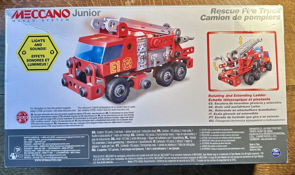 Meccano Junior Fire Engine - Rescue Fire Truck 16108 | eBay