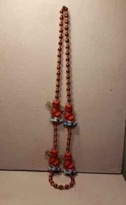 Marde Gras Little Red Devil Party Beads Rave edc Coachella | eBay