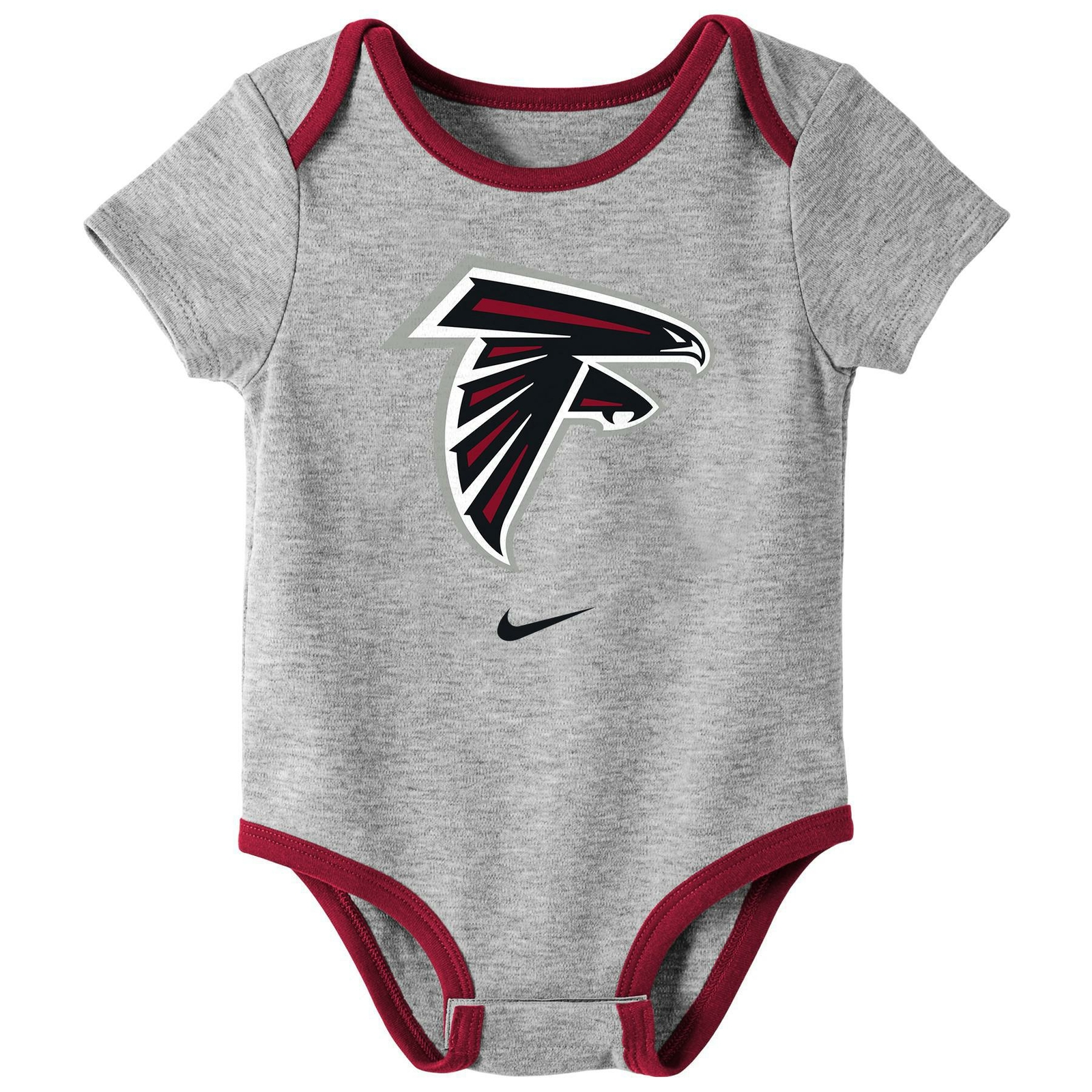 Nike NFL Infant Newborn Atlanta Falcons Nostalgic Icon Creeper 3-Pack ...