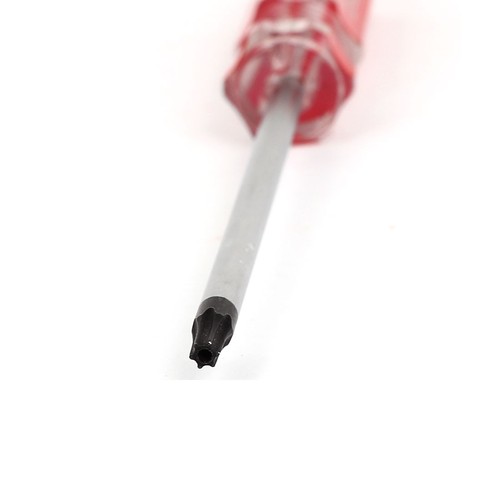 Clear Red Plastic Handle 4mm Tip, T20 Magnetic Torx Security Screwdriver | eBay