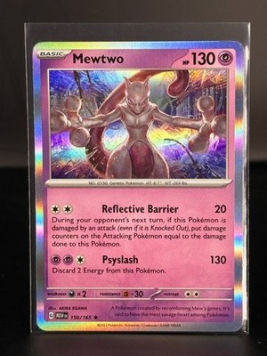 Mewtwo Rare Holo Pokemon Card Scarlet & Violet 151 150/165 NM - 25 - | eBay