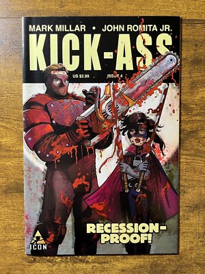 KICK ASS 4 JOHN ROMITA JR HIT GIRL & BIG DADDY COVER IMAGE COMICS 2008 ...
